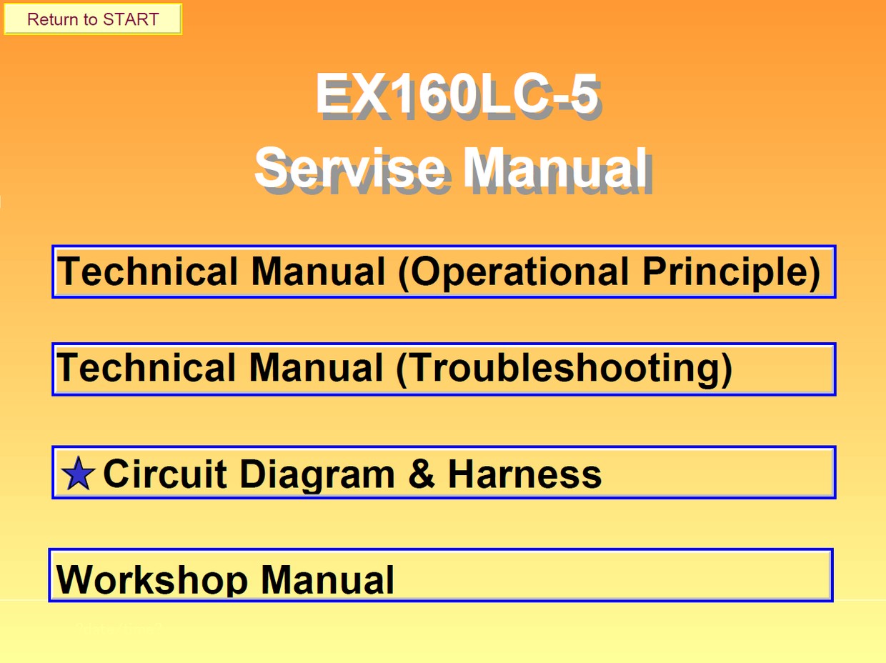 Hitachi EX160LC-5 Excavator Technical Manual + Worksho - MYServiceManuals