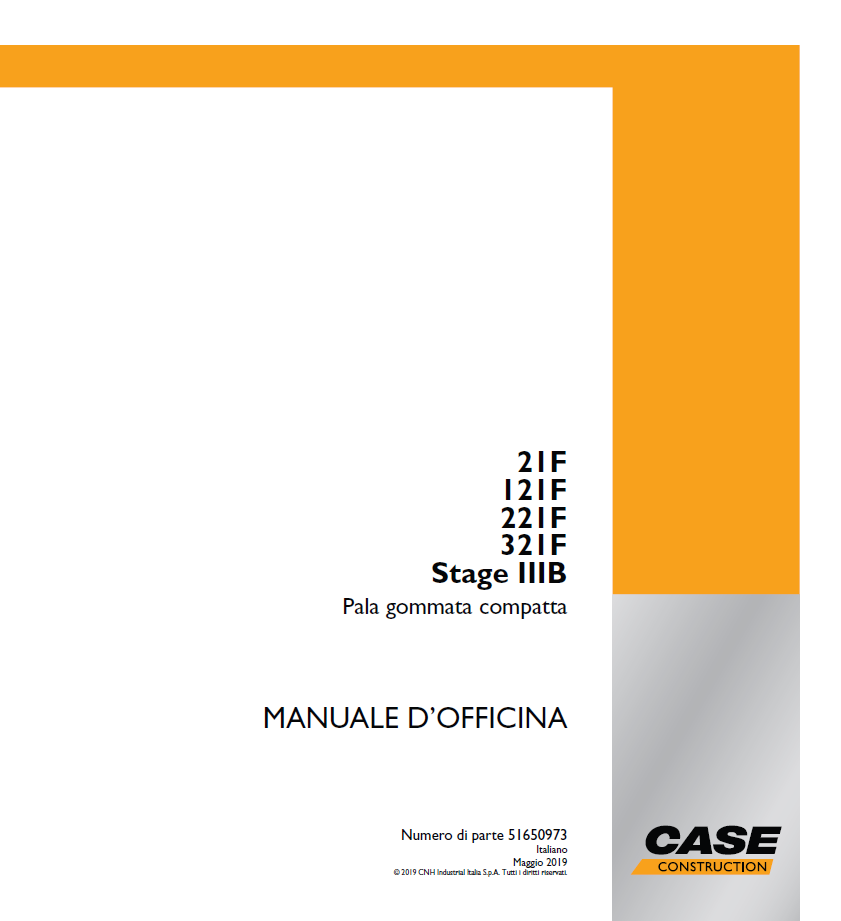 CASE 21F, 121F, 221F, 321F Stage IIIB Pala gommata com - MYServiceManuals