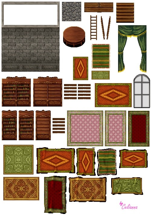 Celianna's Parallax Tiles "Library Tiles" - Celianna