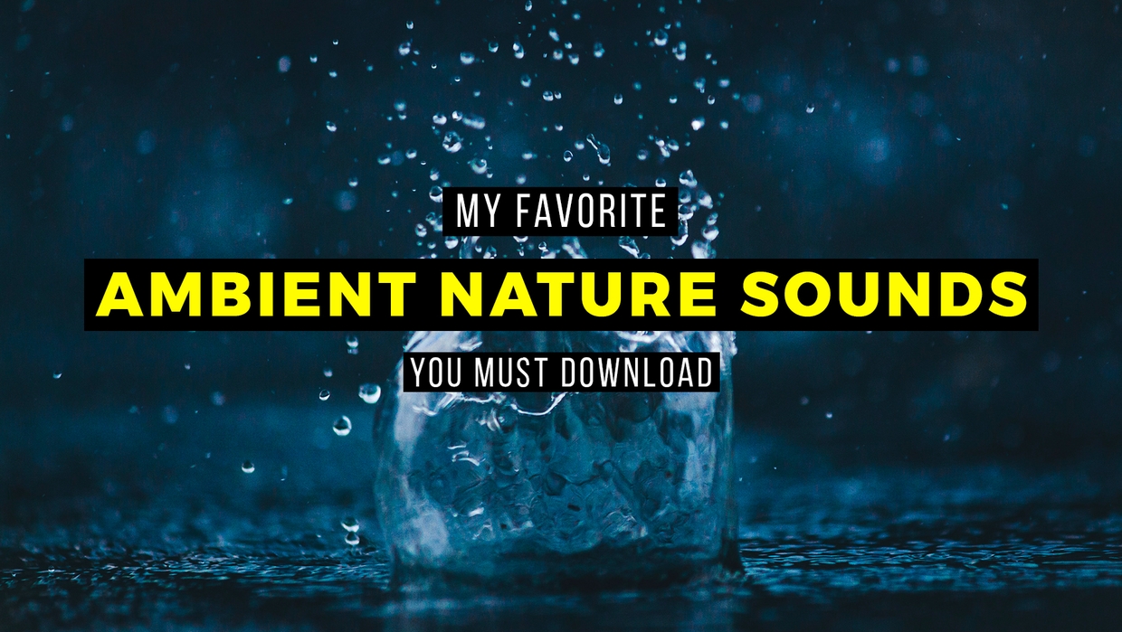Jamie Fenn Ambient Nature Sound Effects Pack - Jamie Fenn's Store