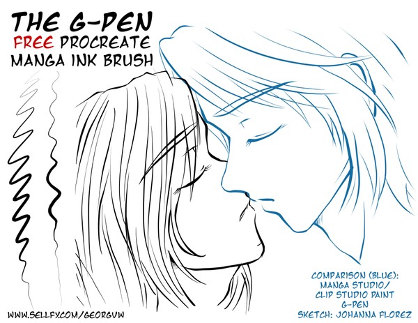 FREE Comic Ink Brush Set for Procreate: 20+ Inking and - Georg's ...