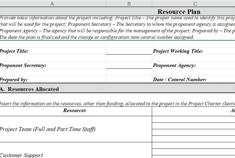 Quality Baseline Plan - Excel Templates