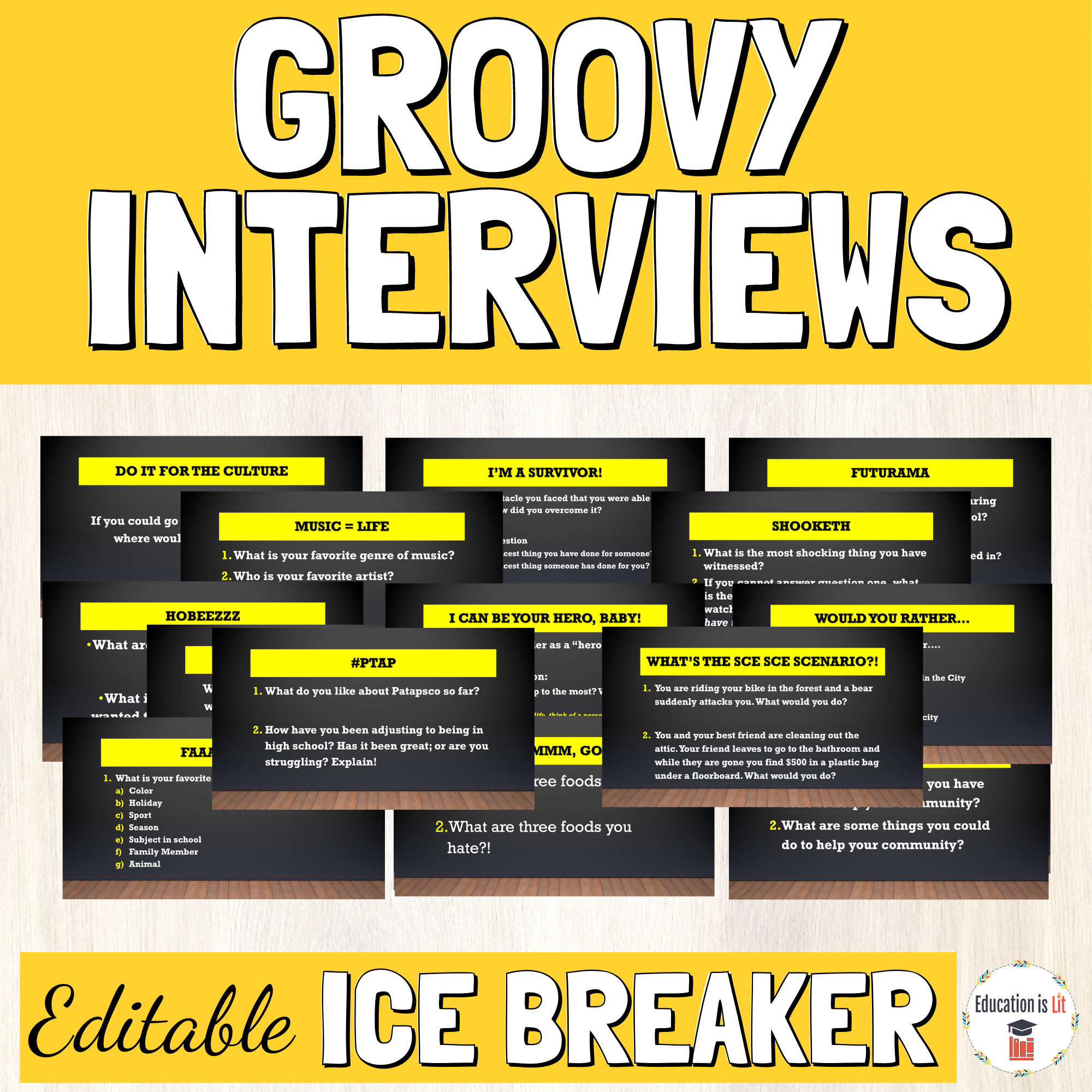 Ice Breakers - Education is Lit