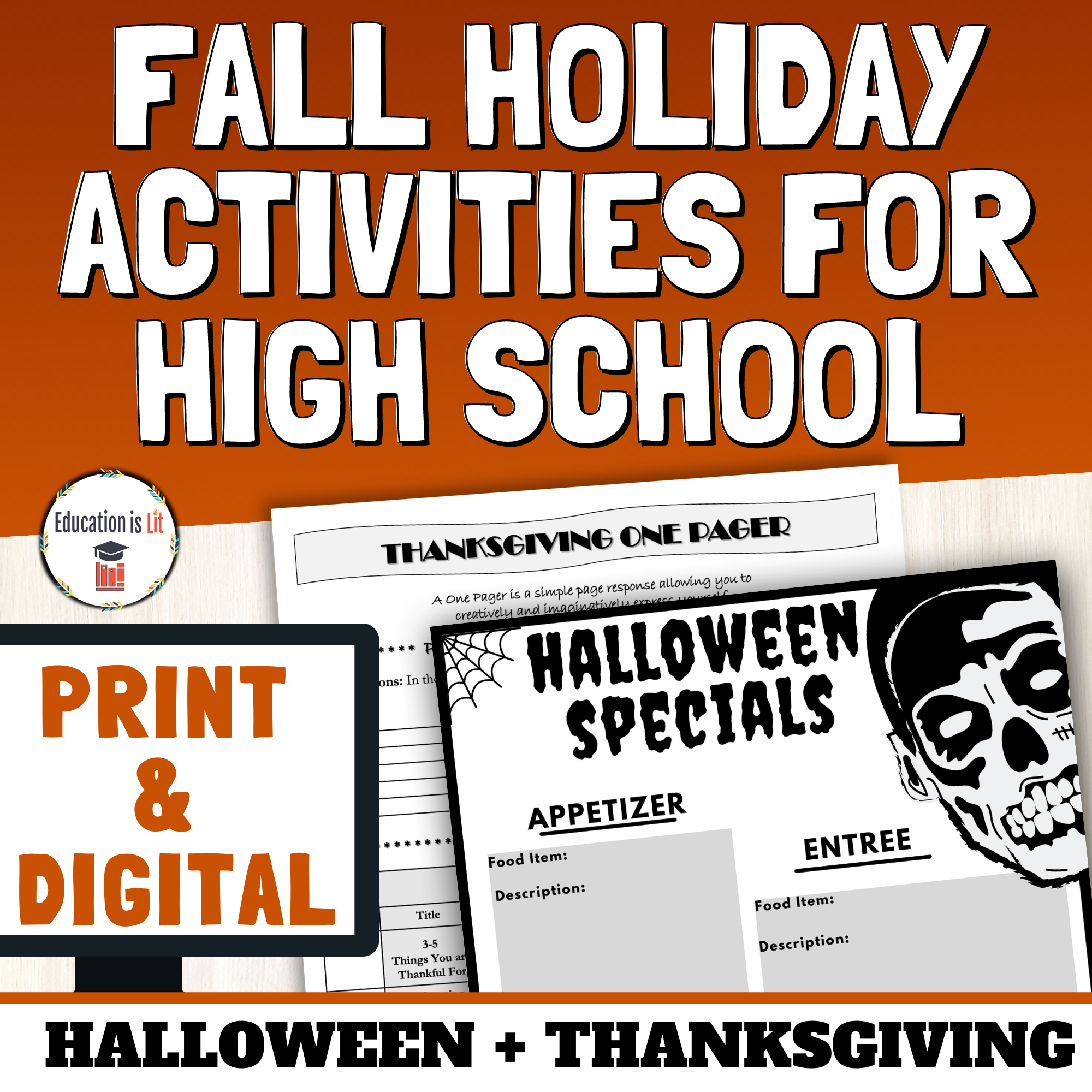 Holiday Activities - Education is Lit