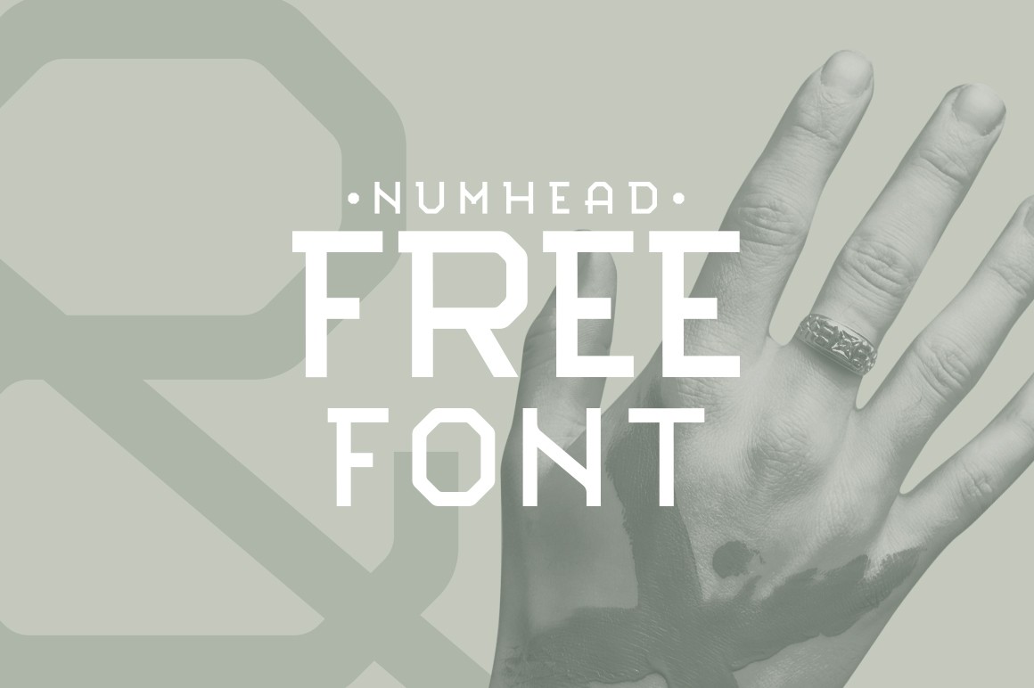 FREE Numhead Typeface | Font - Headfonts
