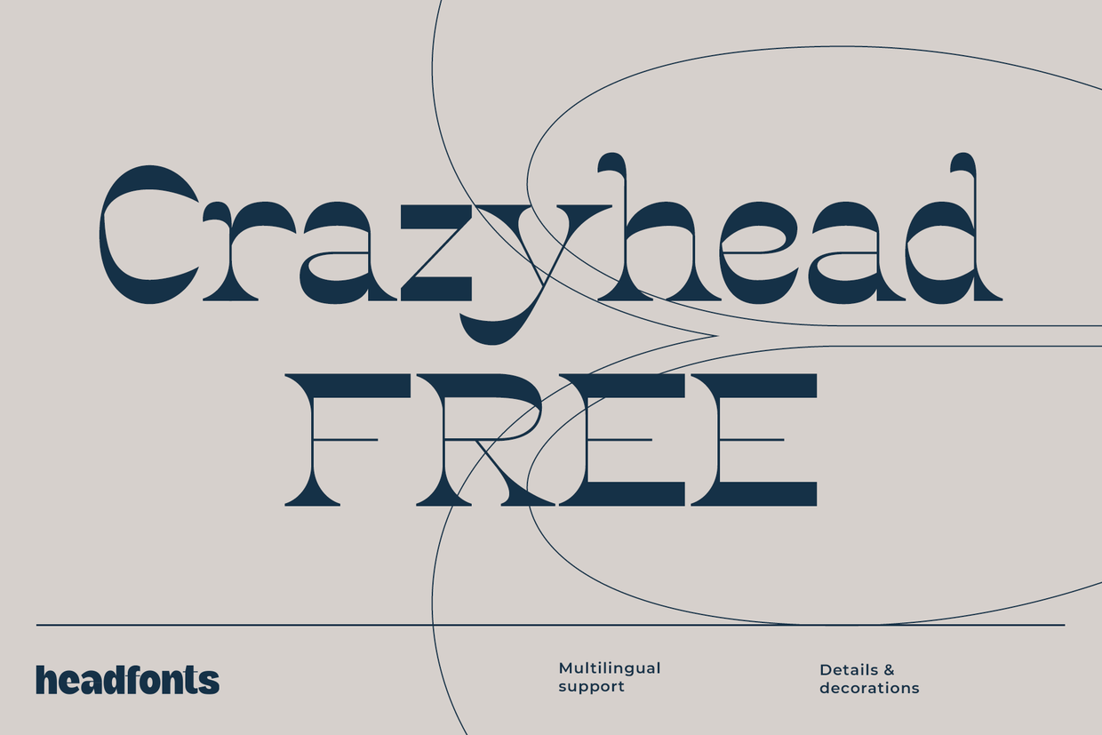 FREE Crazyhead Display Font - Headfonts
