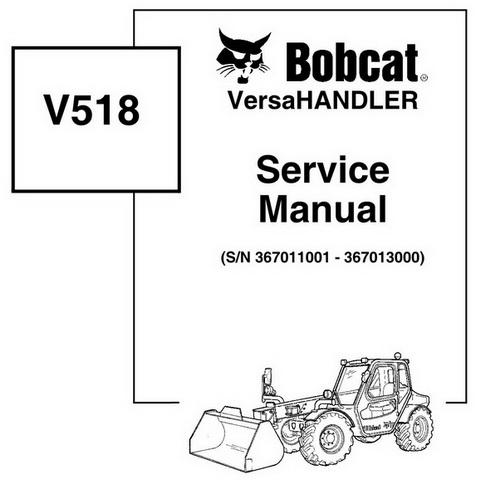 Bobcat V518 VersaHANDLER Workshop Repair Service Manua - MediaPro
