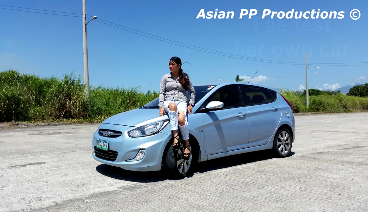 510B - Fae test her own car - asianppproduction