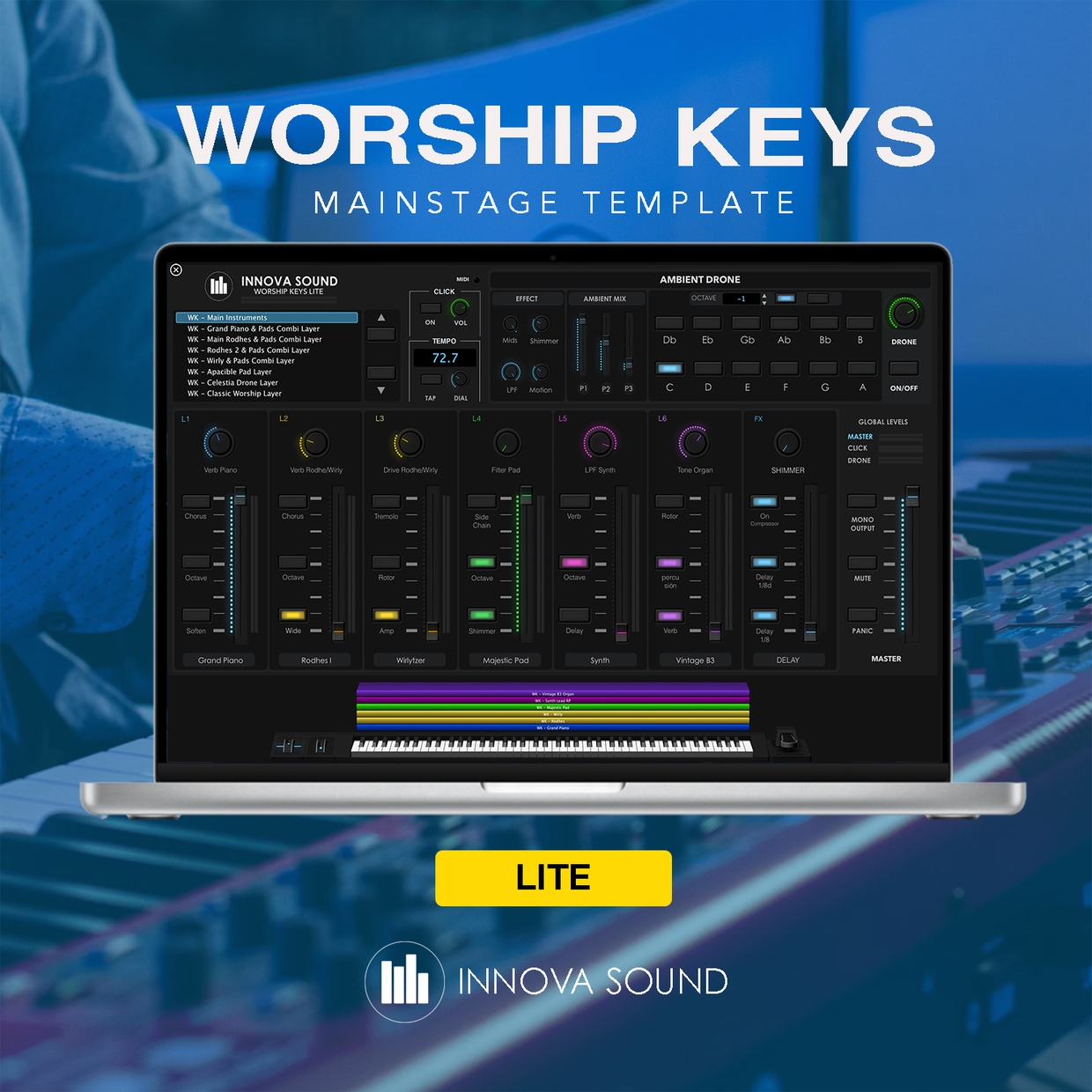 Worship Keys Lite - Mainstage Template - INNOVA SOUND