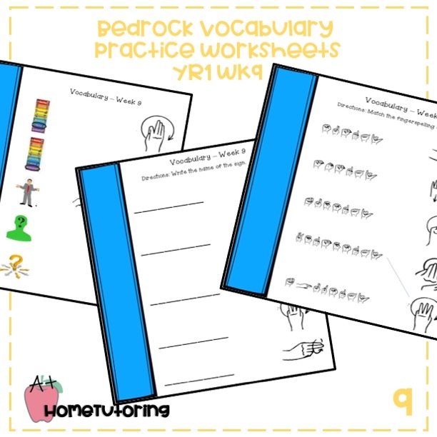 Bedrock Practice Sheets YR1 WK9 - Faith in Literacy