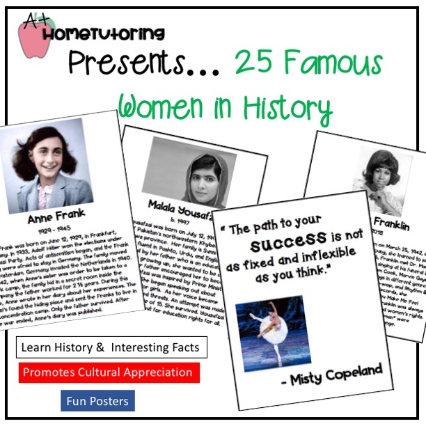 25 Famous... Women in History - Faith in Literacy