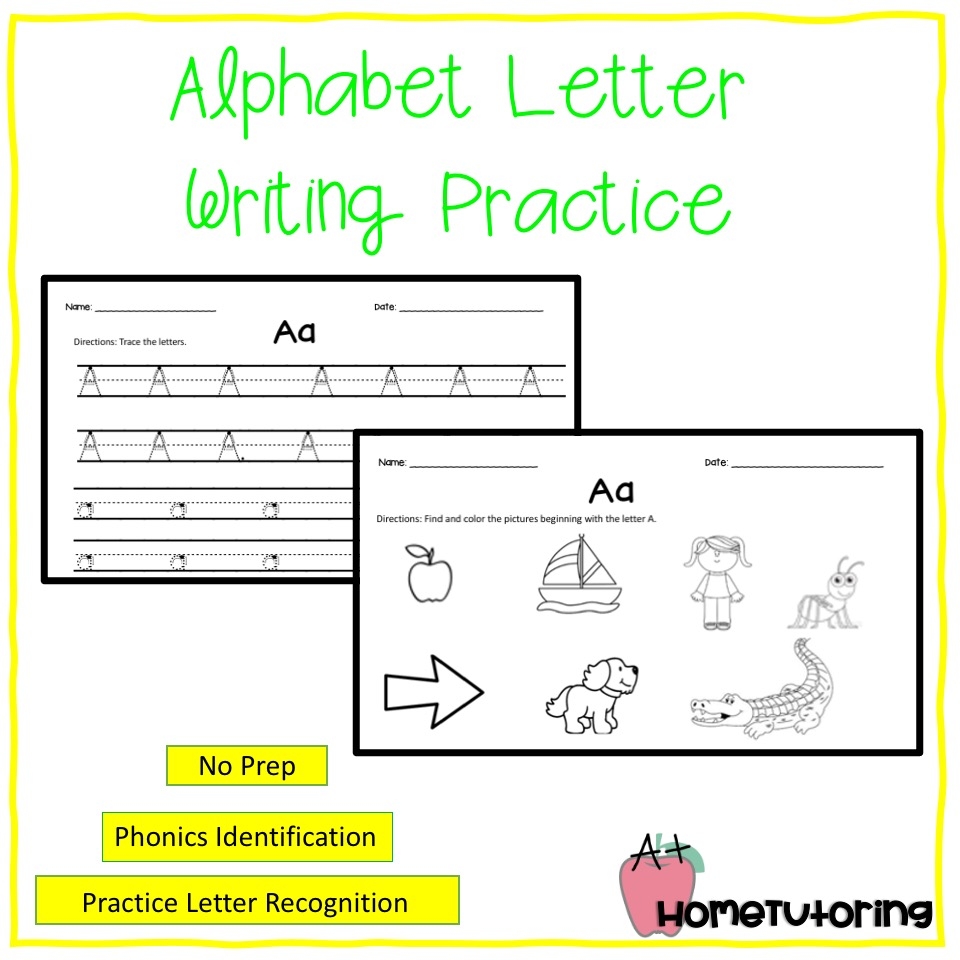 Alphabet Letter Writing Worksheets - Faith in Literacy