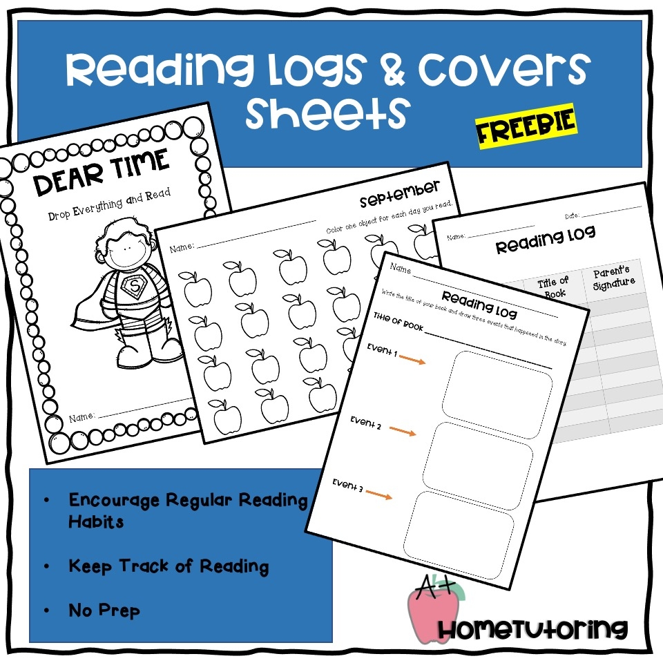 Reading Logs and Cover Sheets FREEBIE - Faith in Literacy