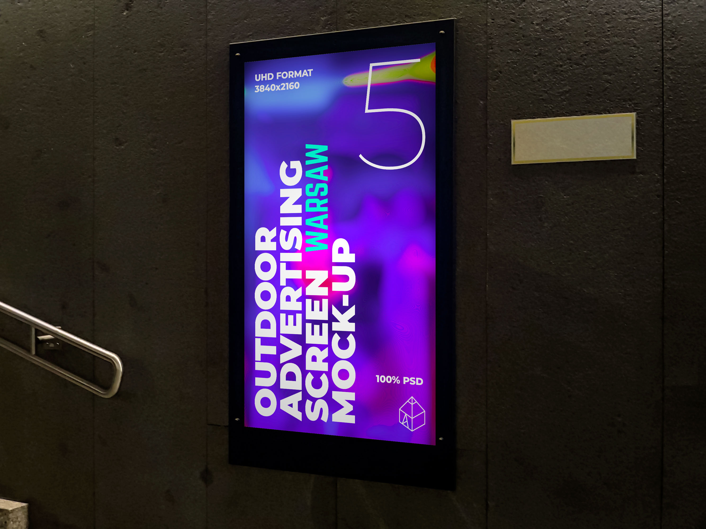 Warsaw Citylight Advertising Screen Mock-Up 2 v2 - Graphic Shelter