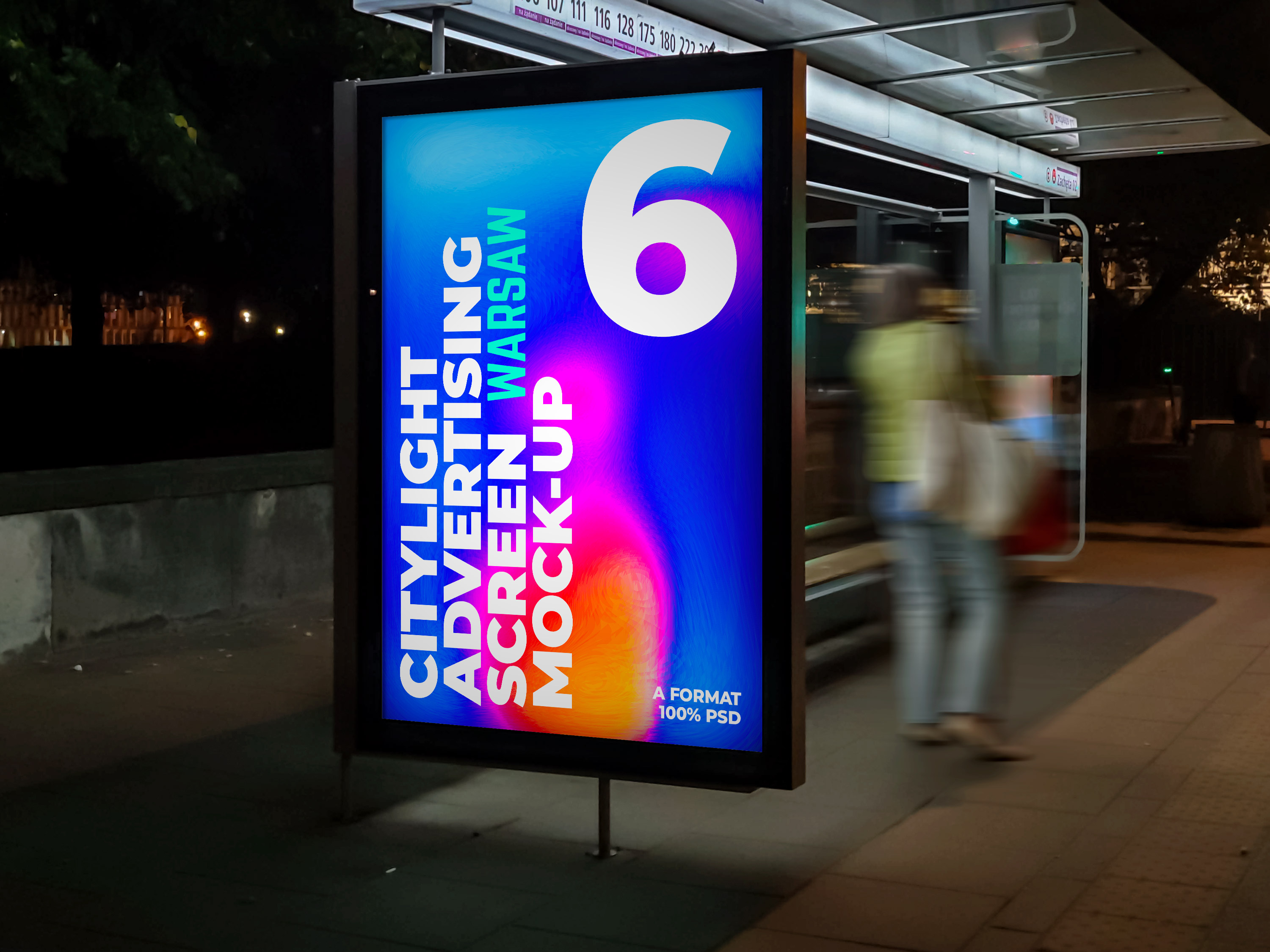 Warsaw Citylight Advertising Screen Mock-Up 13 v2 - Graphic Shelter
