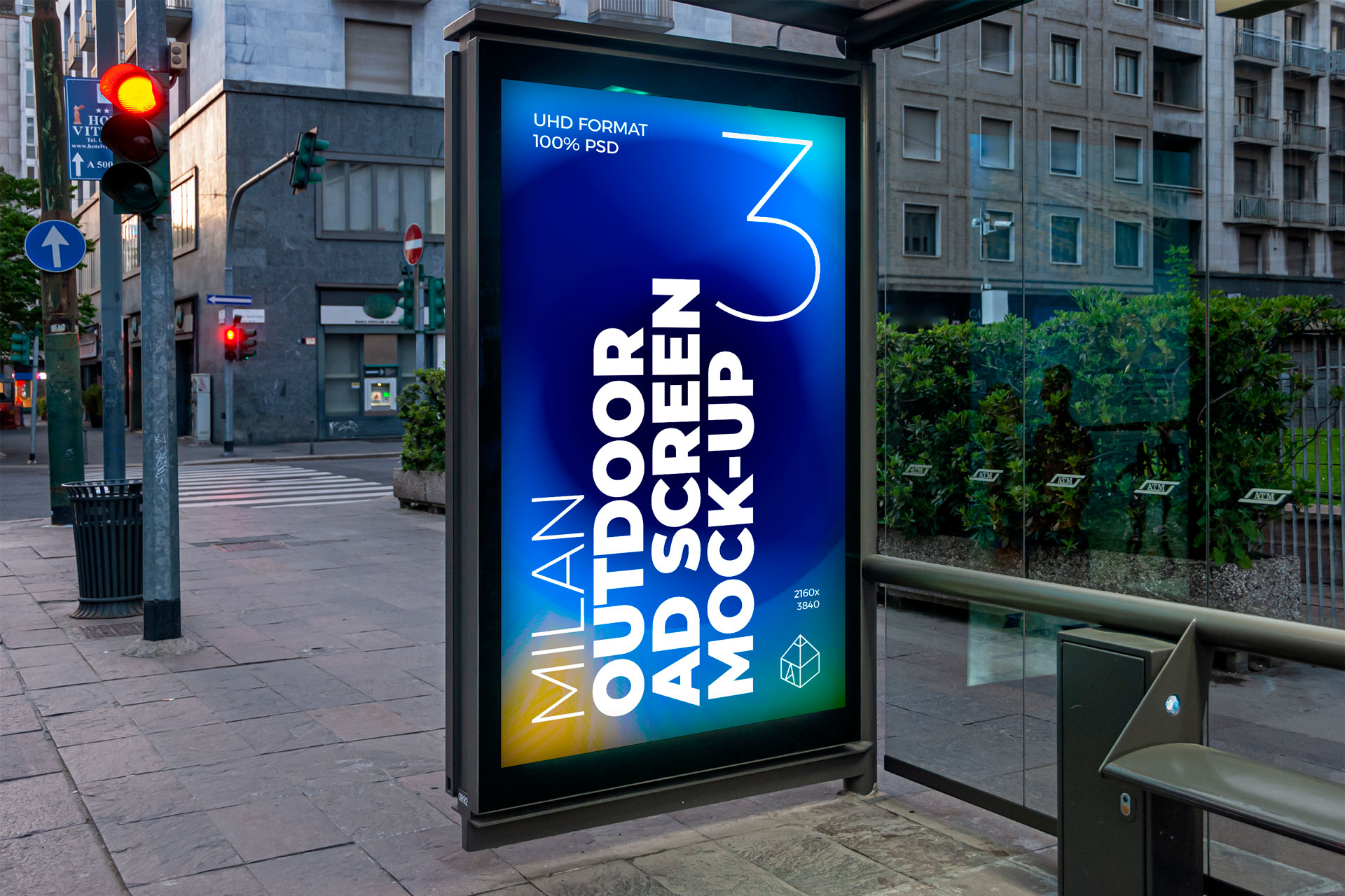 Bus Stop Ad Mock-Ups - Graphic Shelter