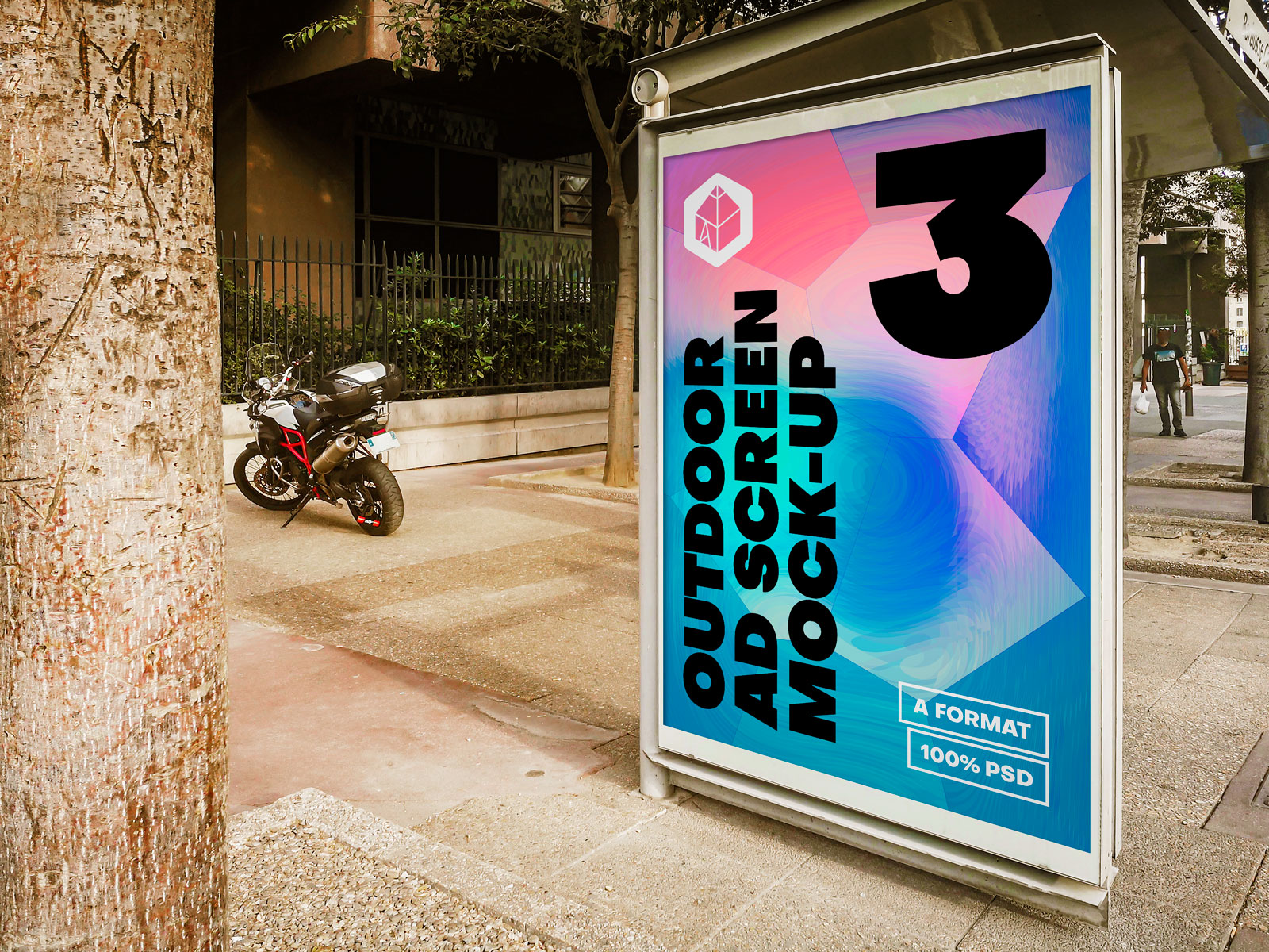 Gold Emboss Logo Mock-Up - Graphic Shelter