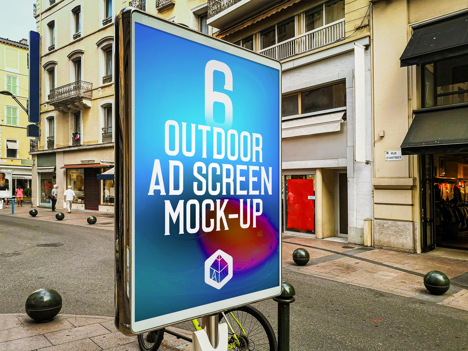Free Outdoor Citylight Advertising Screen Mock-Up 8 v1 - Graphic Shelter