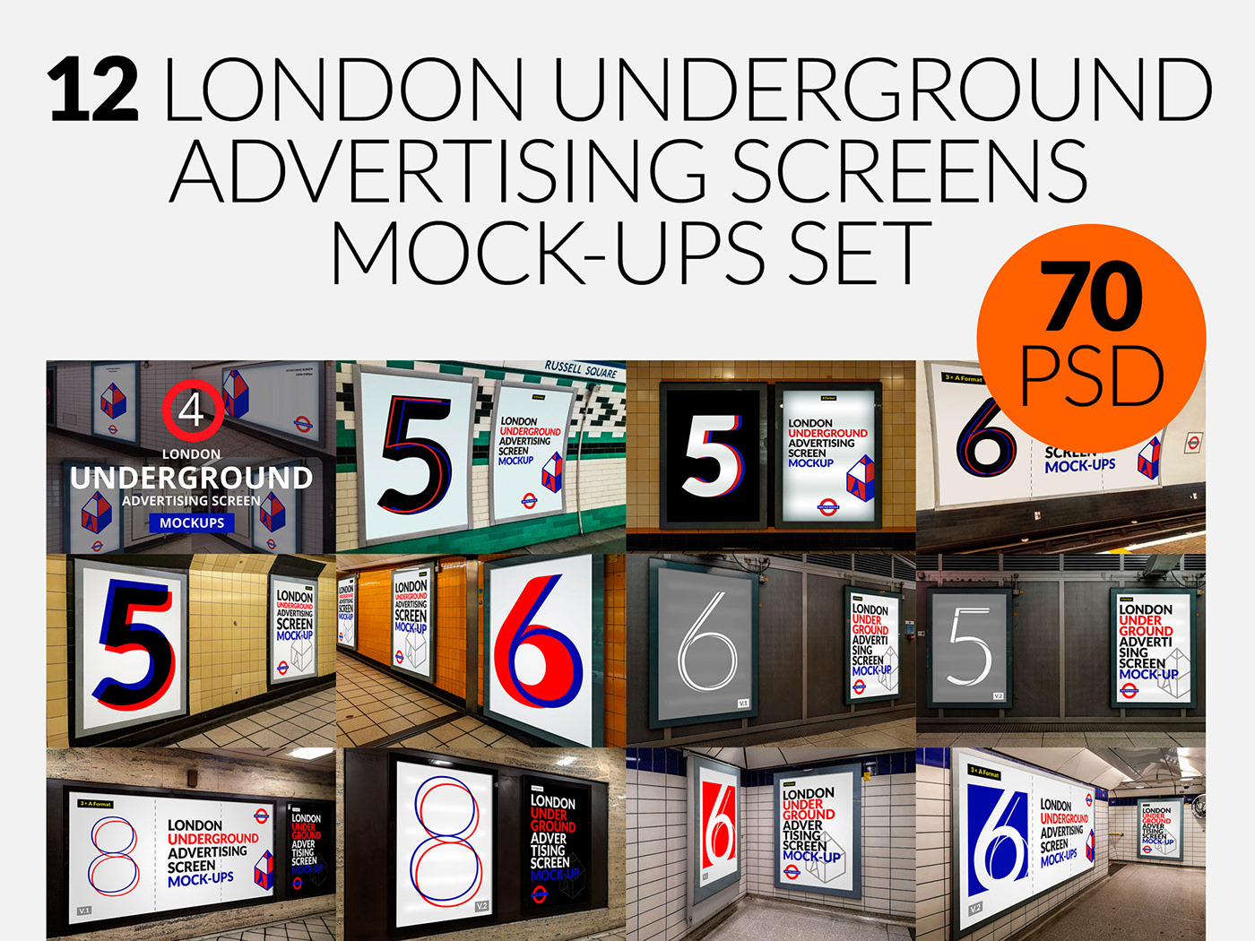 London Underground Mock-Ups - Graphic Shelter