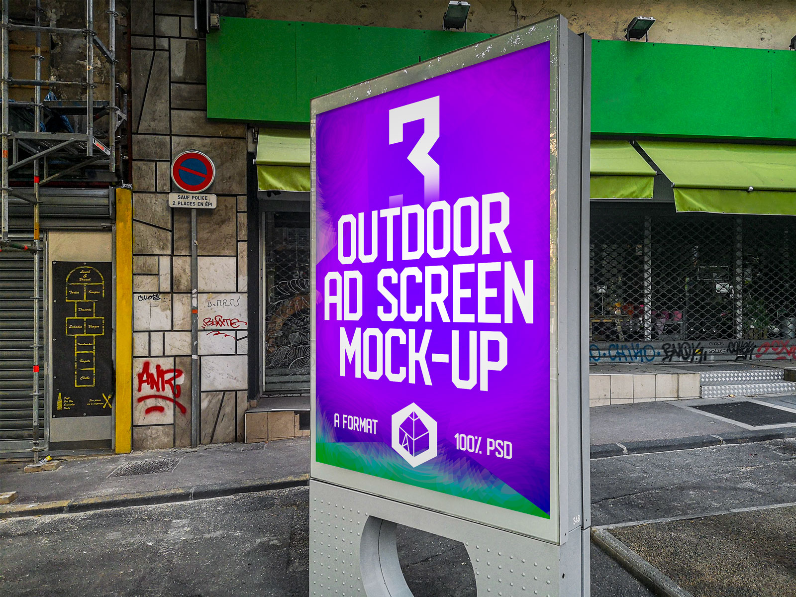 Outdoor Advertising Screen Mock-Ups 15 (v.3) - Graphic Shelter