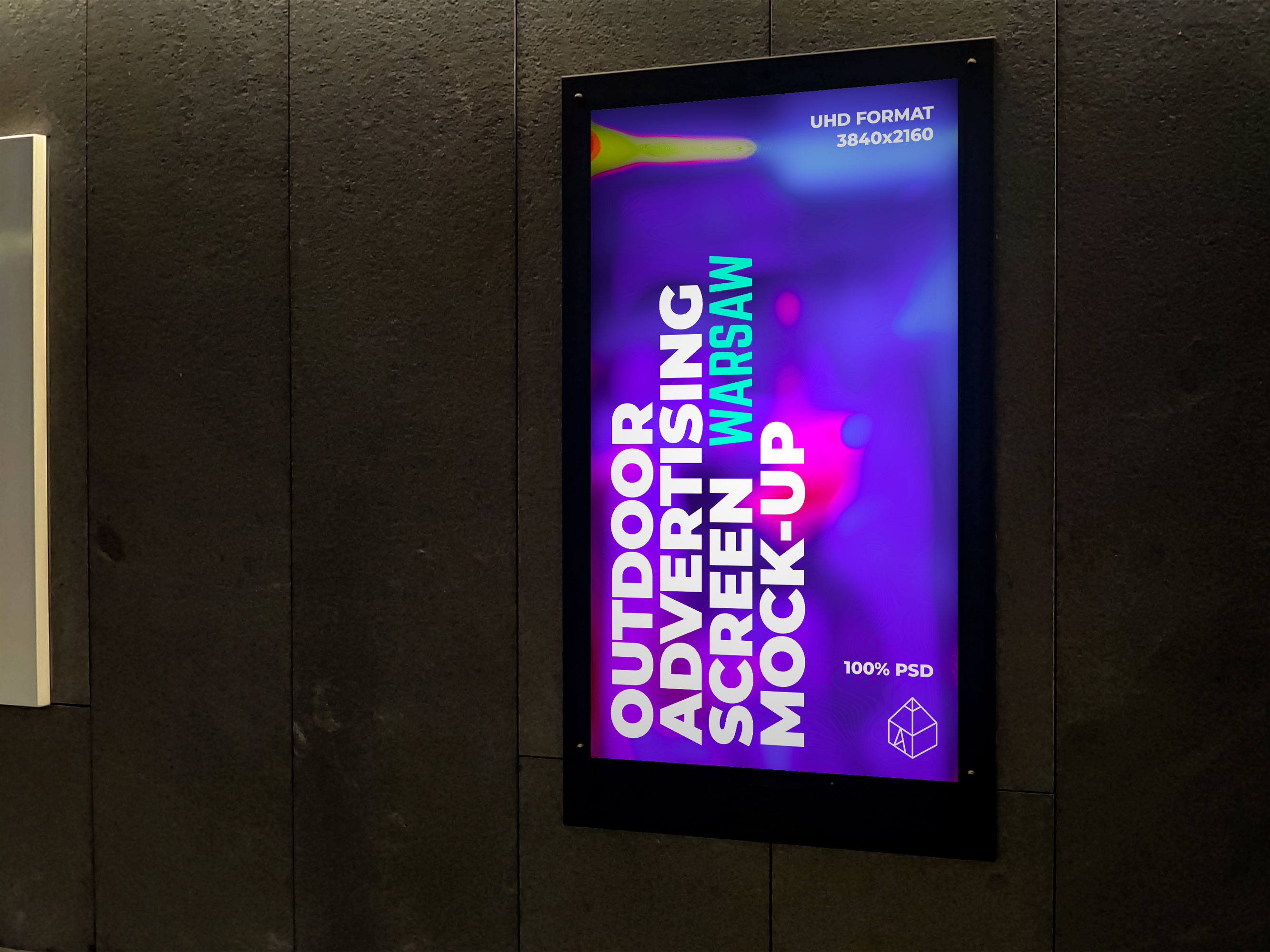 Warsaw Citylight Advertising Screen Mock-Up 2 v2 - Graphic Shelter