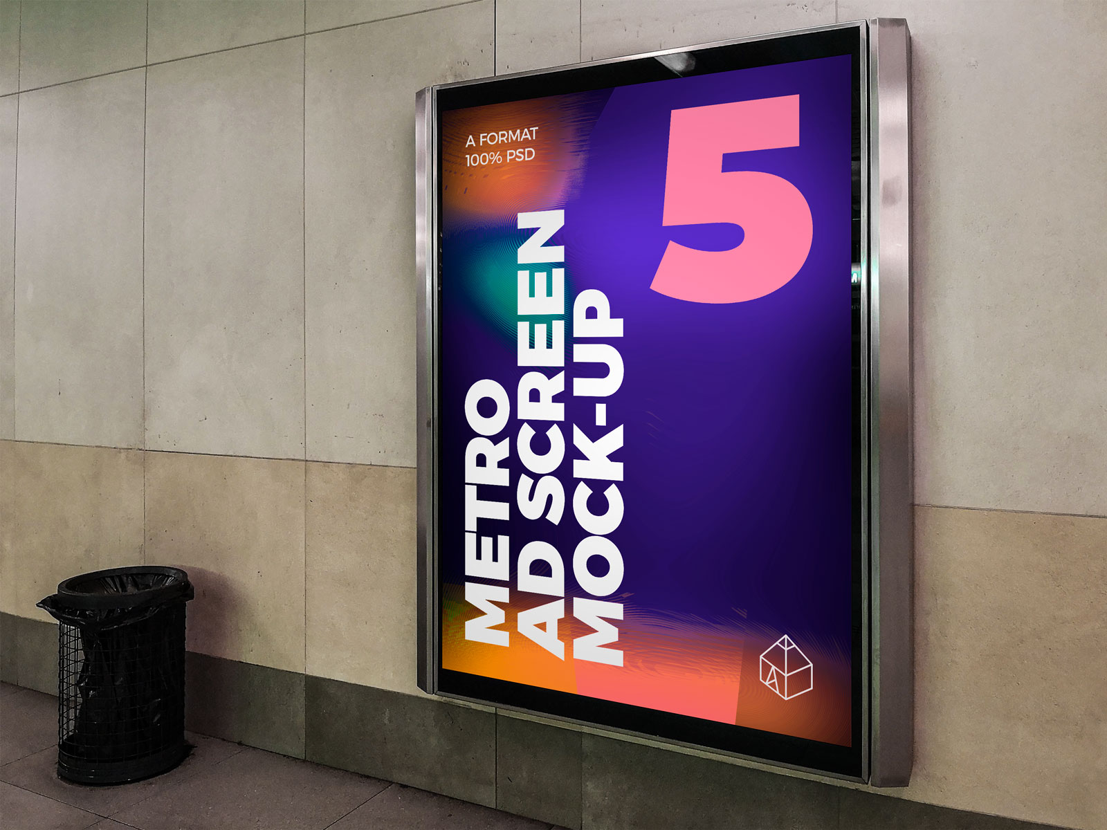 8 Warsaw Citylight Advertising Screen Mock-Ups Bundle - Graphic Shelter