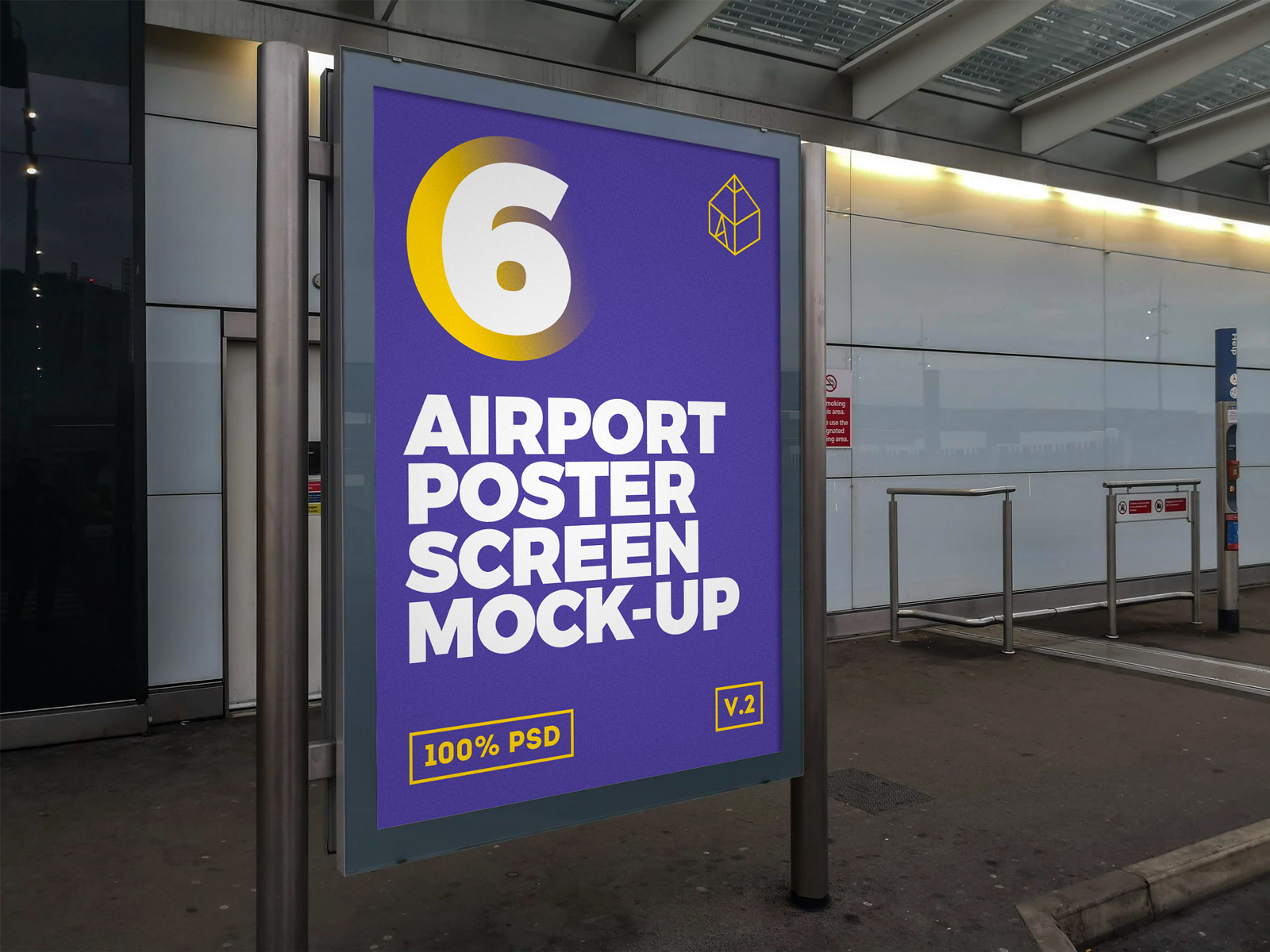 Free Outdoor Citylight Advertising Screen Mock-Up 12 v - Graphic Shelter