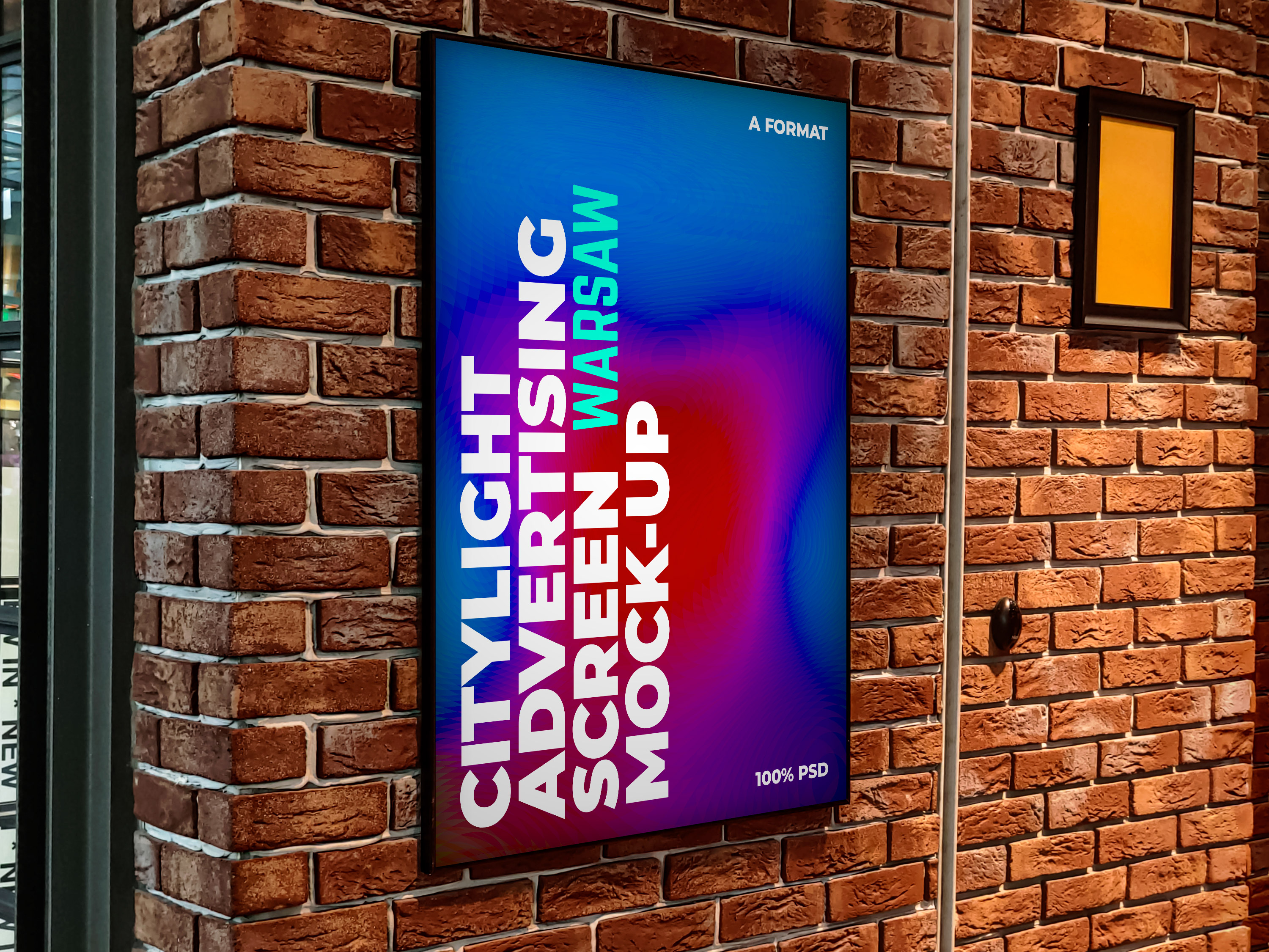 Free Outdoor Citylight Advertising Screen Mock-Up 2 v1 - Graphic Shelter