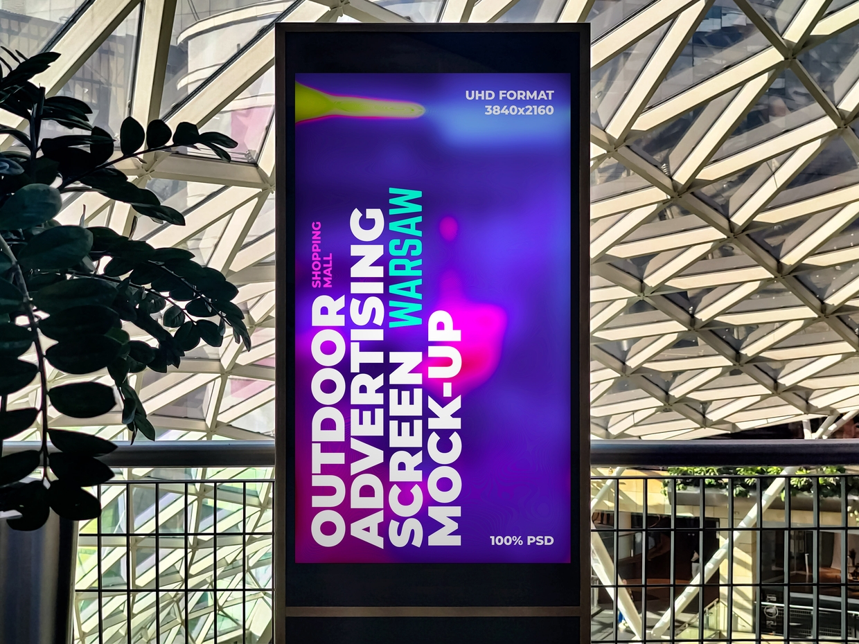 Free Outdoor Citylight Advertising Screen Mock-Up 5 v3 - Graphic Shelter