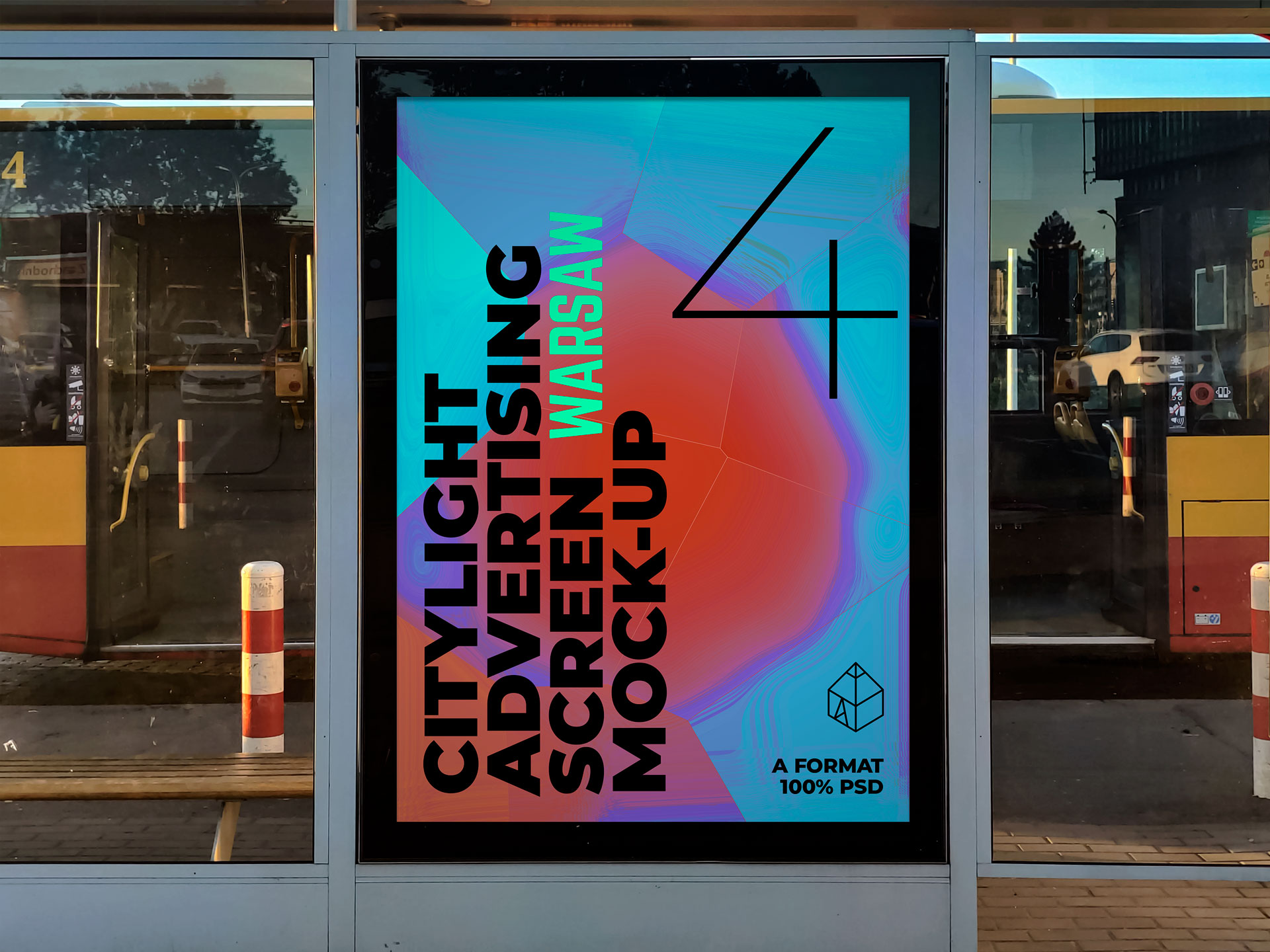 Free Outdoor Citylight Advertising Screen Mock-Up 12 v - Graphic Shelter