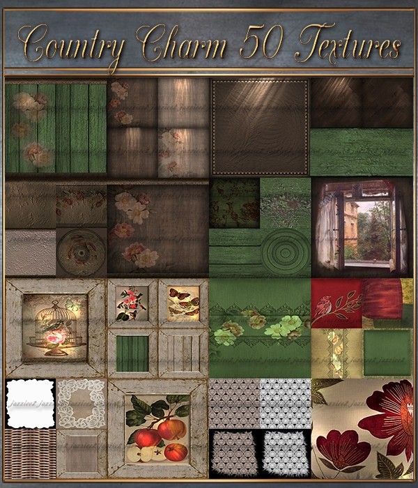 Country Charm 50 Textures - Jazziee2