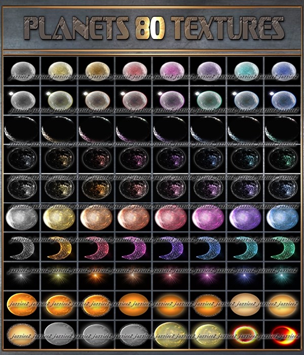 Planets 80 Textures - Jazziee2