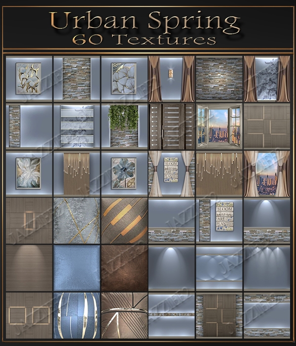 Urban Spring 60 Textures - Jazziee2