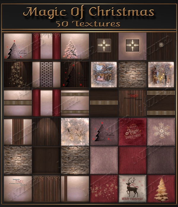 Magic Of Christmas 50 Textures - Jazziee2
