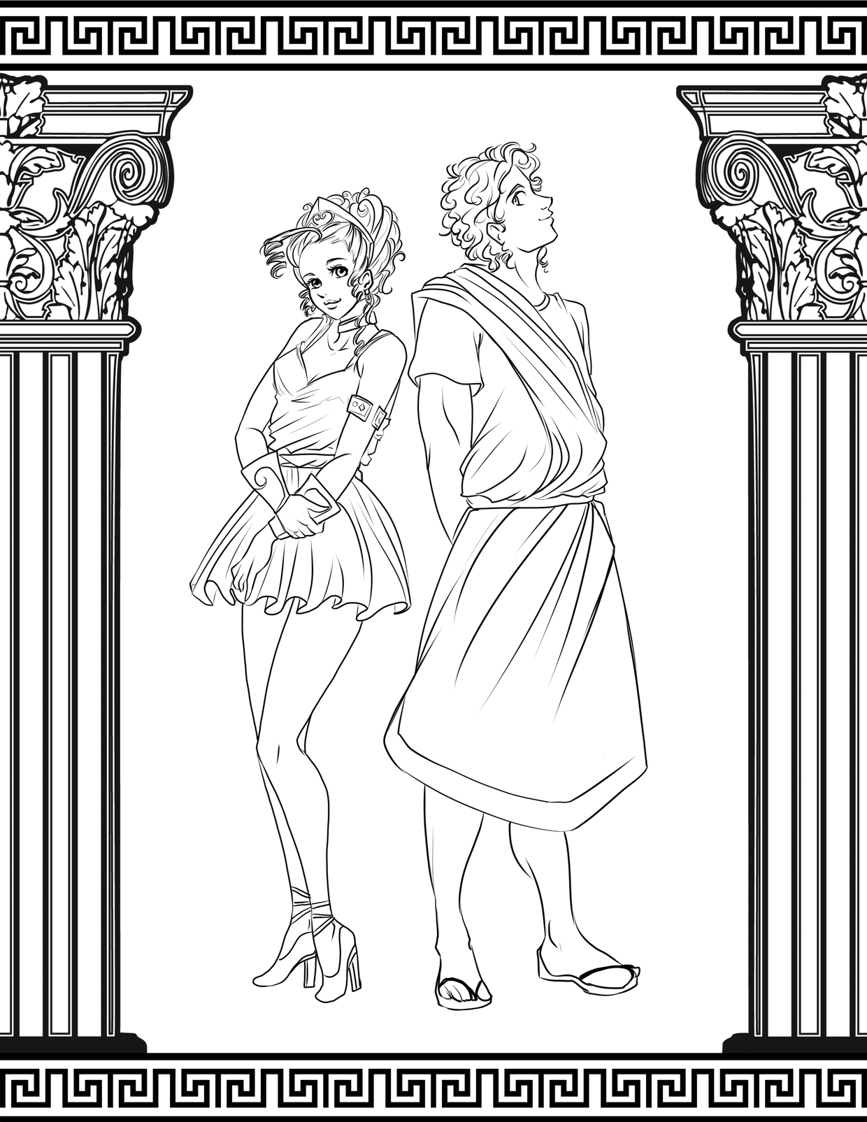 Trojan Horse Coloring Page