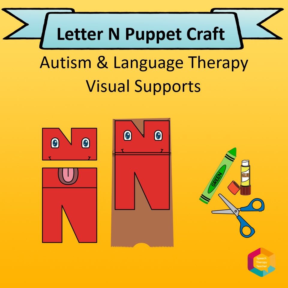 Alphabet Puppet Craft - Speech Therapy Teacher