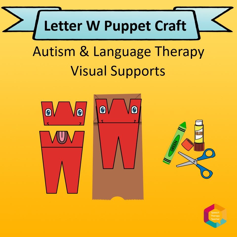 Zebra Animal Puppet Craft - Speech Therapy Teacher