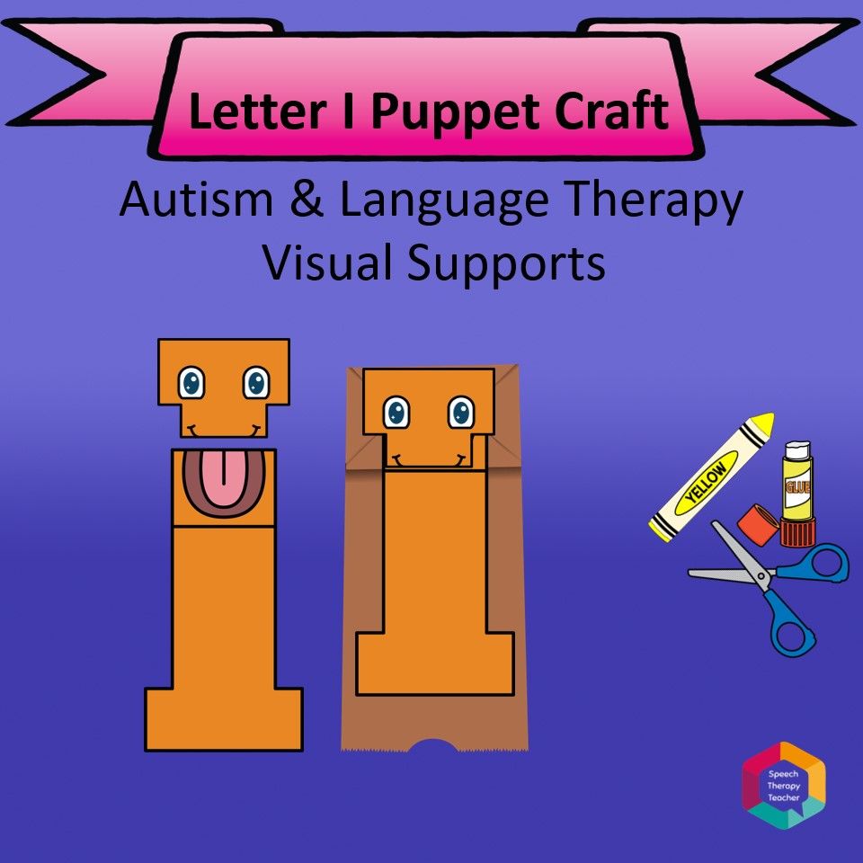 Alphabet Puppet Craft - Speech Therapy Teacher