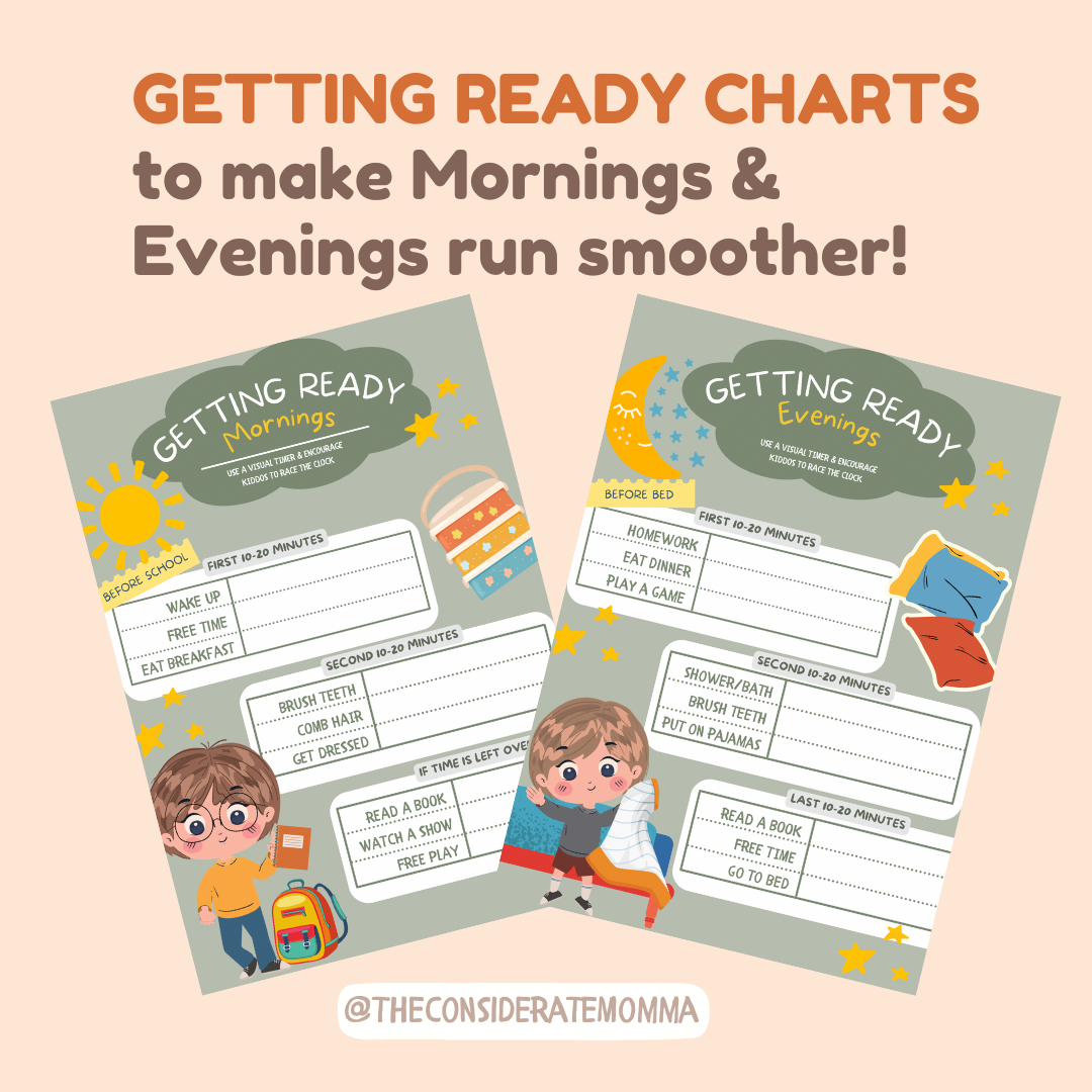 Get Ready For School Chart