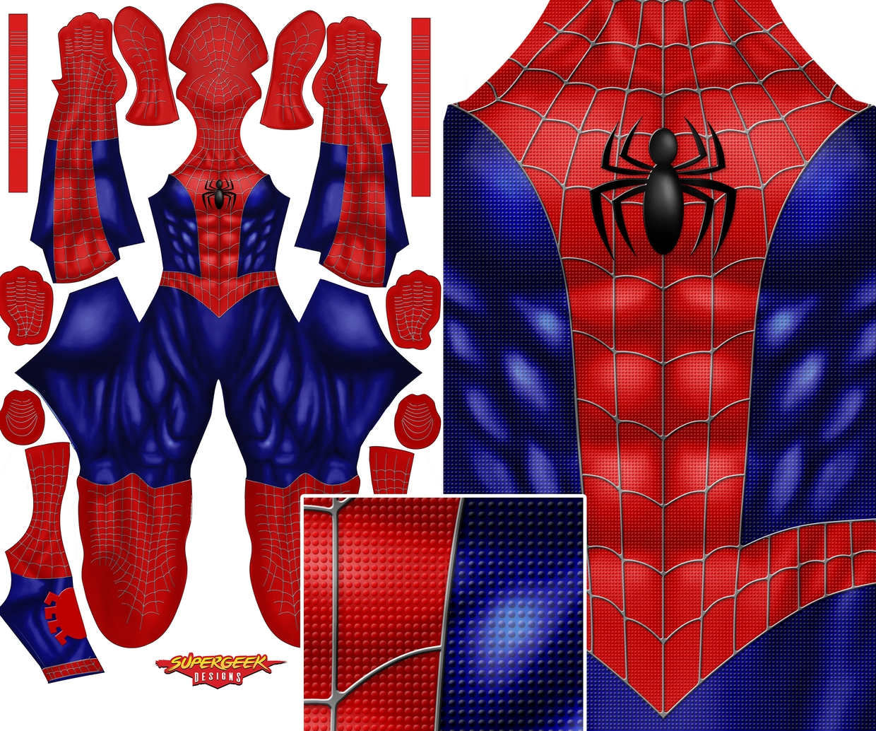 SPIDERMAN COMIC pattern file - SUPERGEEK DESIGNS