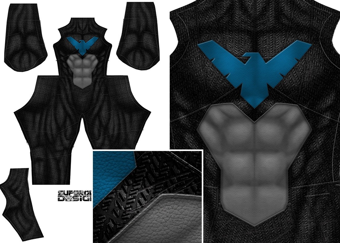 NIGHTWING (new design) pattern file - SUPERGEEK DESIGNS