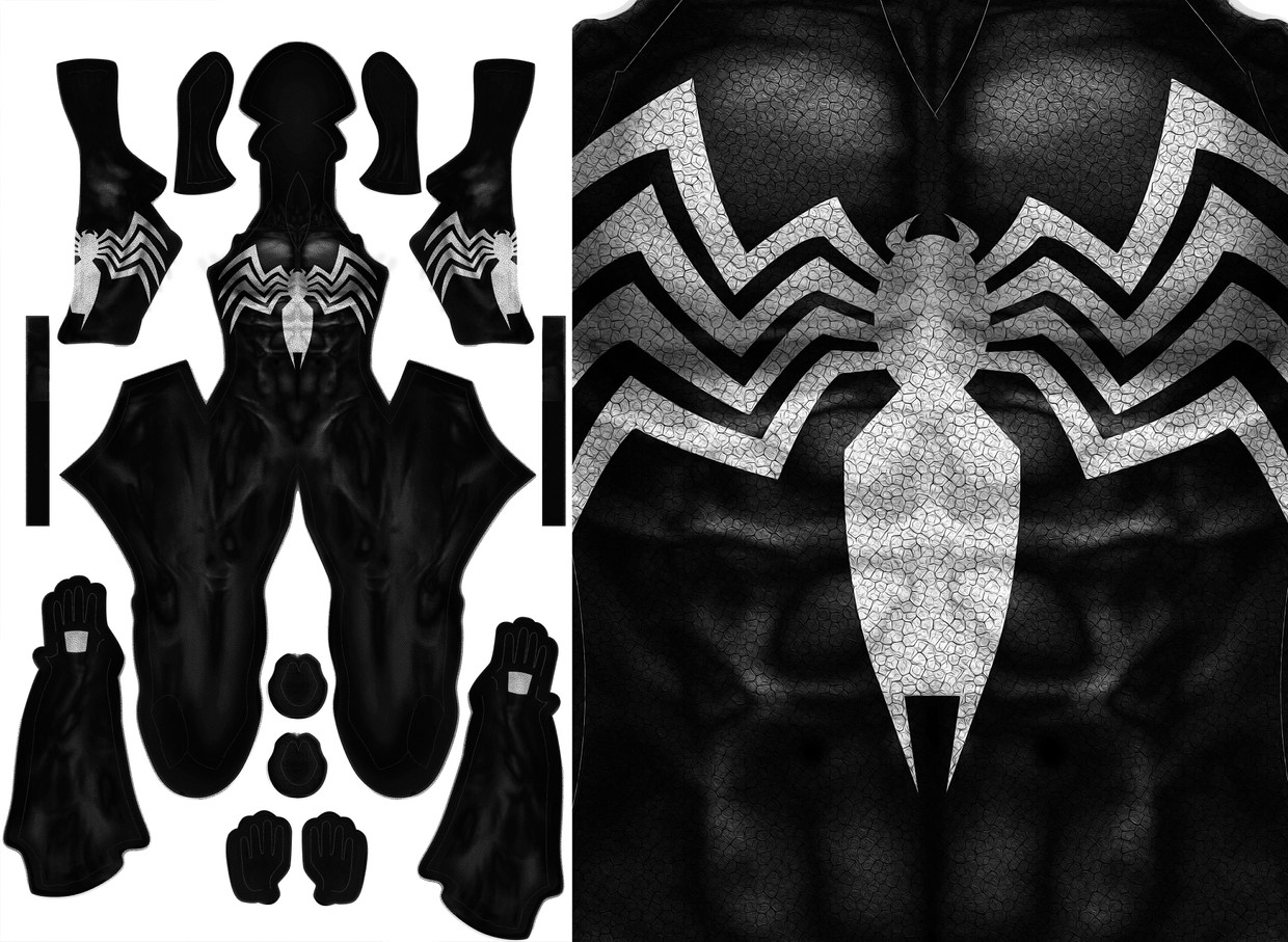 SYMBIOTE SPIDERMAN VERSION 2 - SUPERGEEK DESIGNS