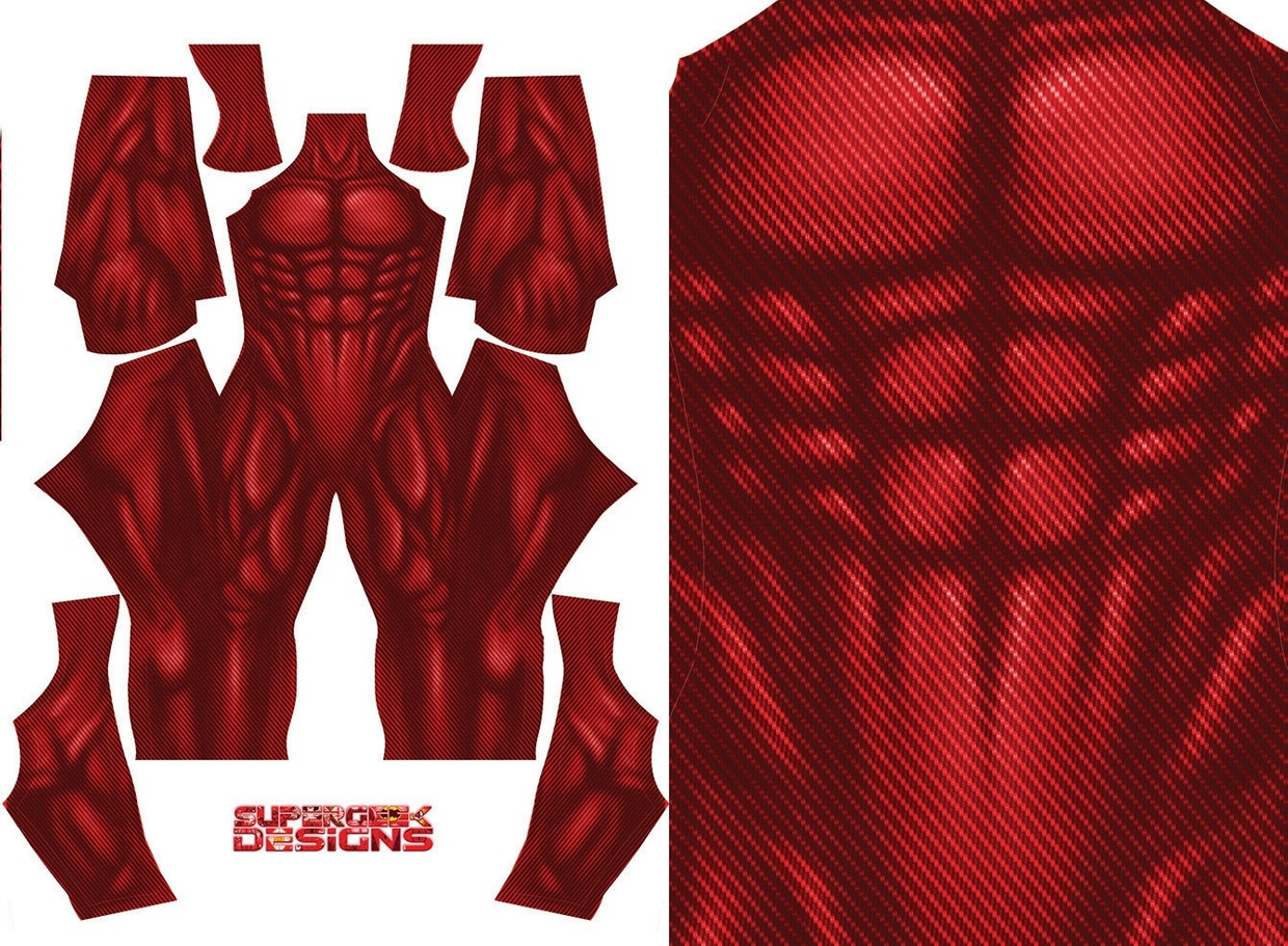 RED CARBON FIBRE pattern file - SUPERGEEK DESIGNS