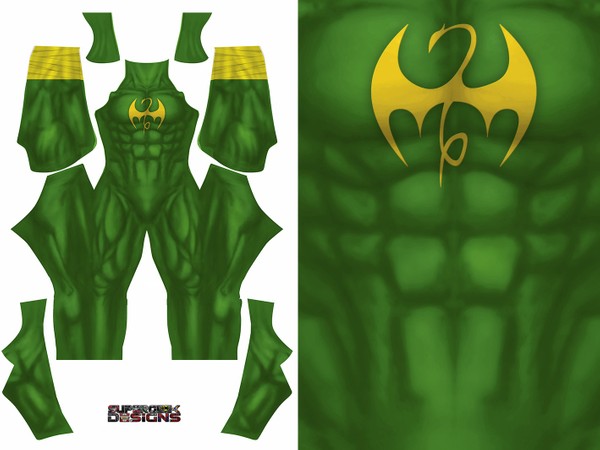 RED JUNGLE FURY RANGER pattern file - SUPERGEEK DESIGNS