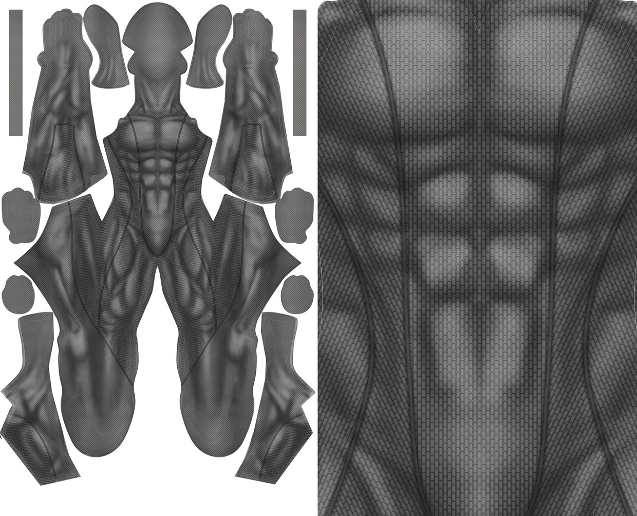 GREY BASE SUIT pattern file - SUPERGEEK DESIGNS
