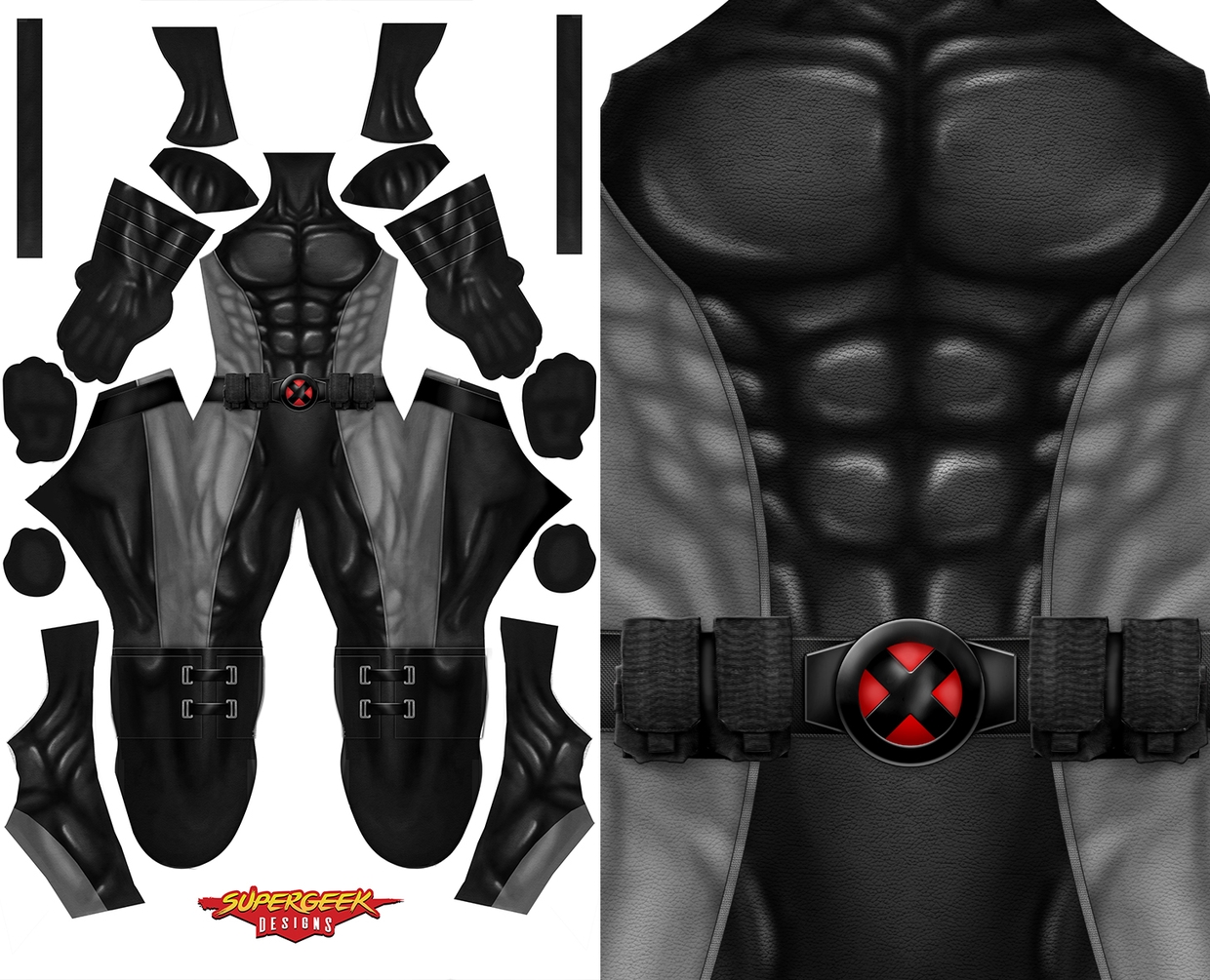 WOLVERINE XFORCE (full details) pattern file - SUPERGEEK DESIGNS