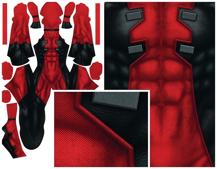 DEADPOOL COMIC (dirtied version) pattern file - SUPERGEEK DESIGNS