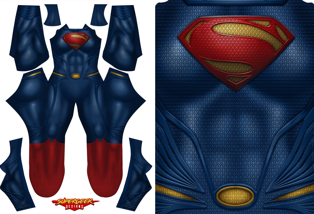 FEMALE MAN OF STEEL SUPERMAN pattern file - SUPERGEEK DESIGNS