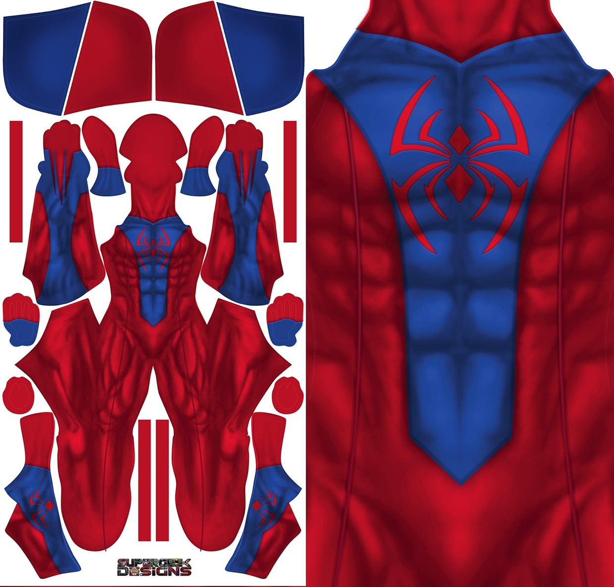 NEW BEN REILLY (attached mask) pattern file - SUPERGEEK DESIGNS