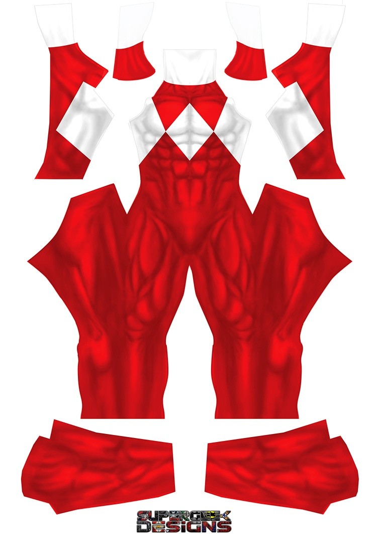 RED POWER RANGER (PLAIN) pattern file - SUPERGEEK DESIGNS